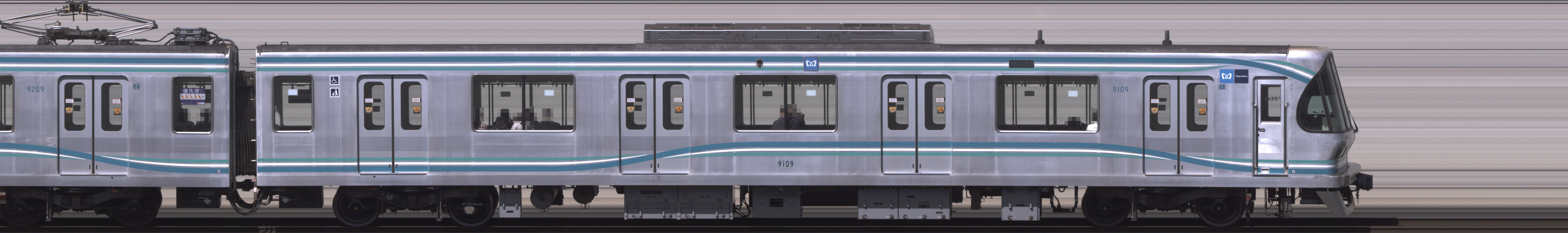 東京メトロ9000系8両（1）: 鉄道模型製作用参考写真集